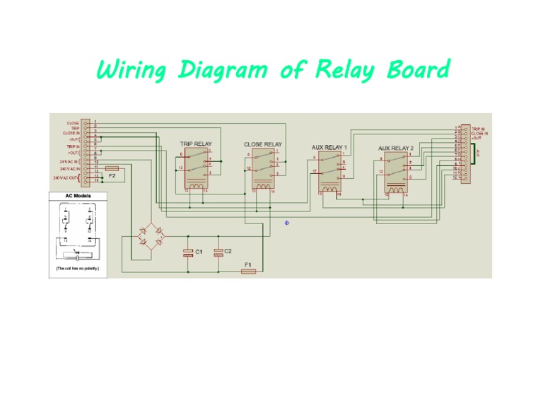 Wiring Diagram of Relay Board | PDF