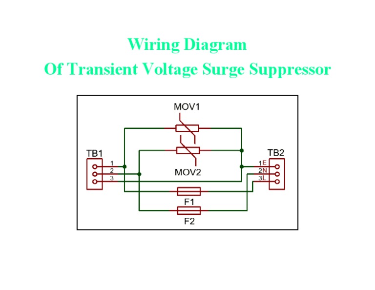 Wiring Diagram of Transient Voltage Surge Suppressor | PDF | Science ...