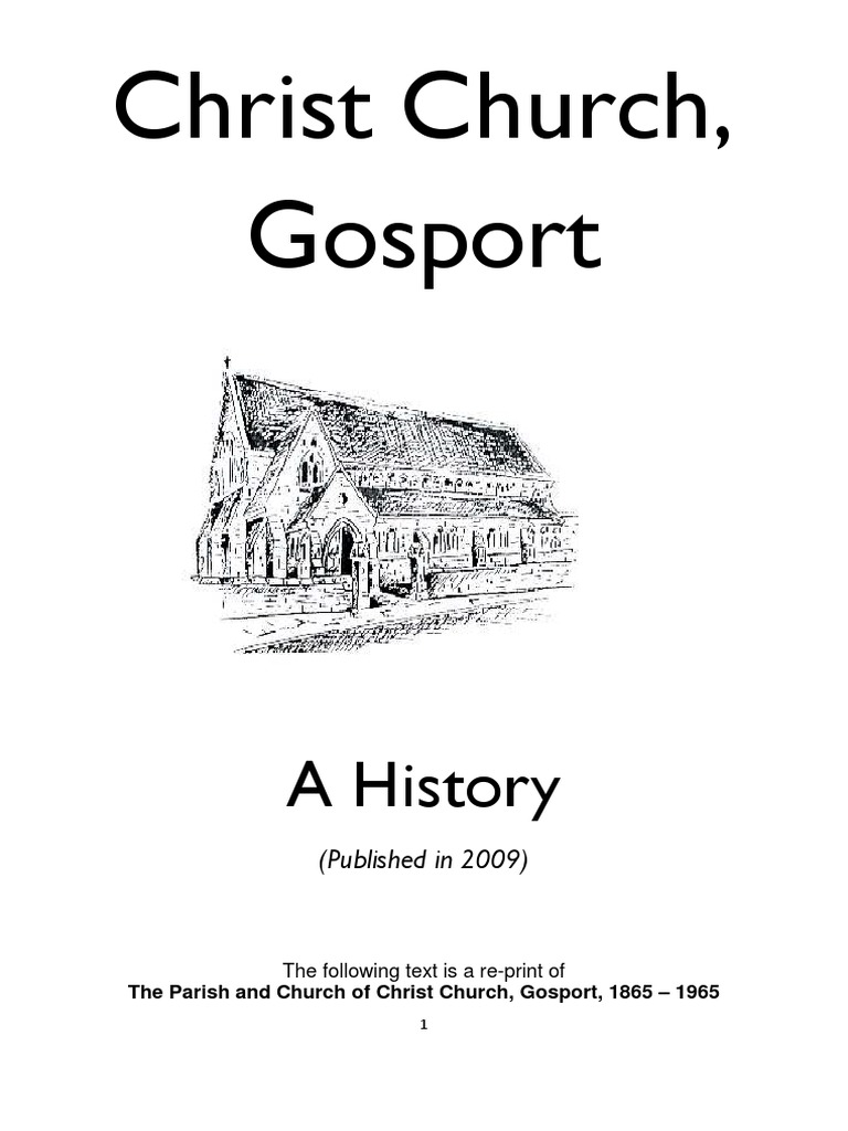 History of Christ Church | PDF | The Reverend | Eucharist