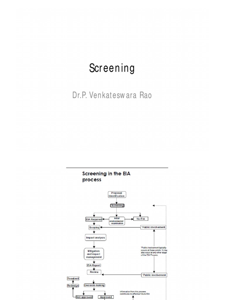EIA Screening and Scoping Explained | PDF | Environmental Impact ...
