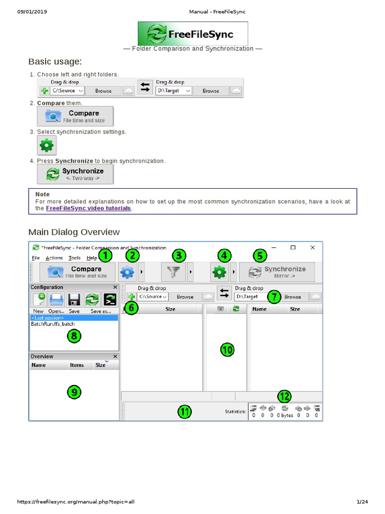 Manual - FreeFileSync | PDF | Computer File | Command Line Interface