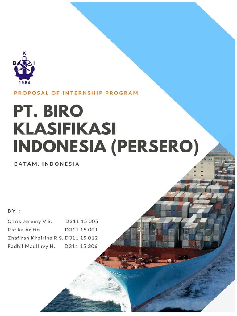 A Proposal To Bki Batam | PDF | Naval Architecture | Ships