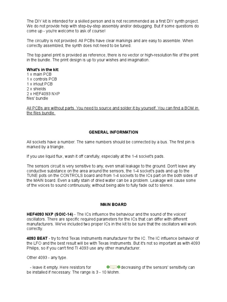 Assembly Instructions | PDF | Printed Circuit Board | Electrical Connector