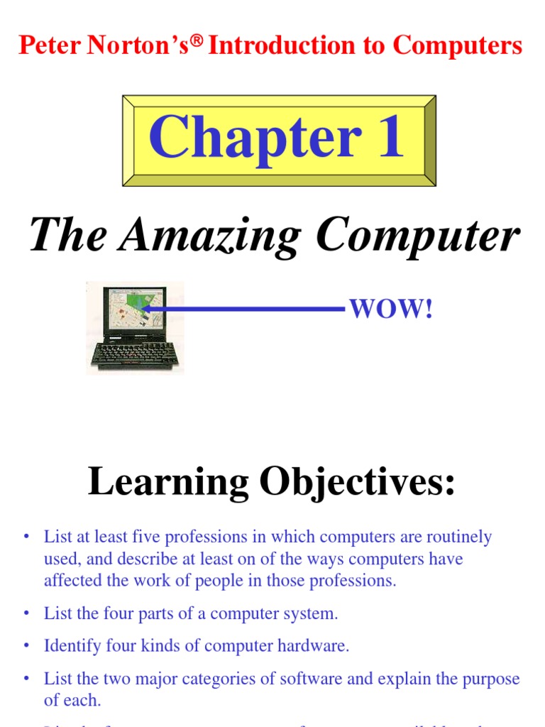 Introduction to Computers Guide | PDF | Microcomputers | Input/Output