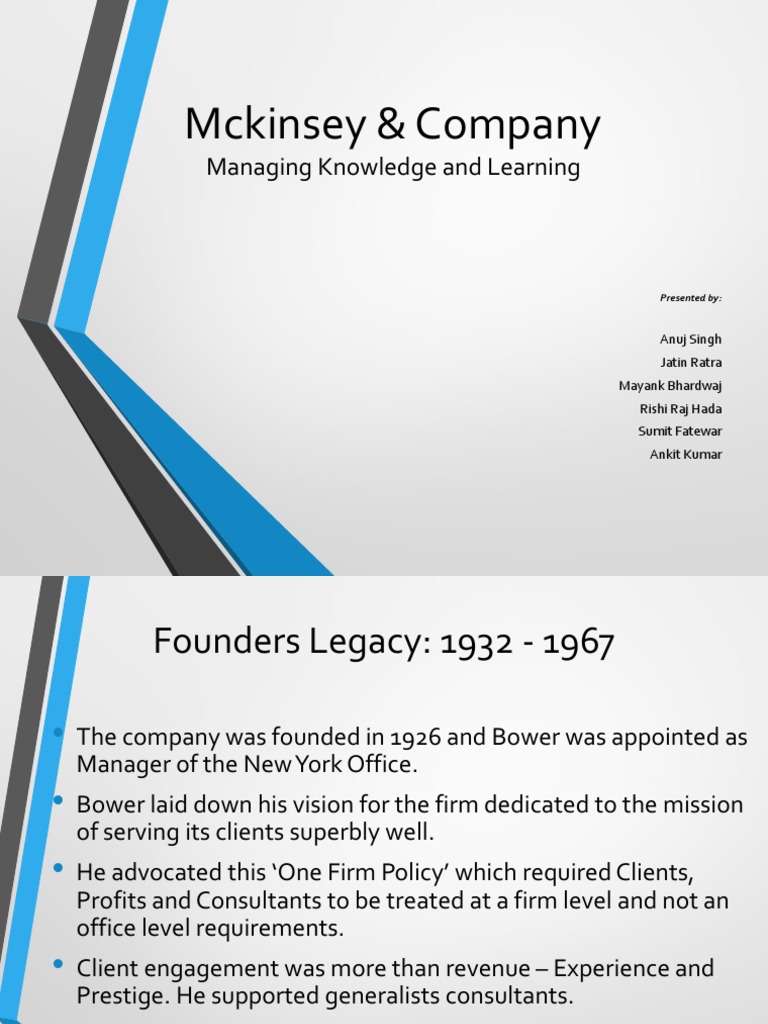 Mckinsey & Company | PDF | Mc Kinsey & Company | Consultant