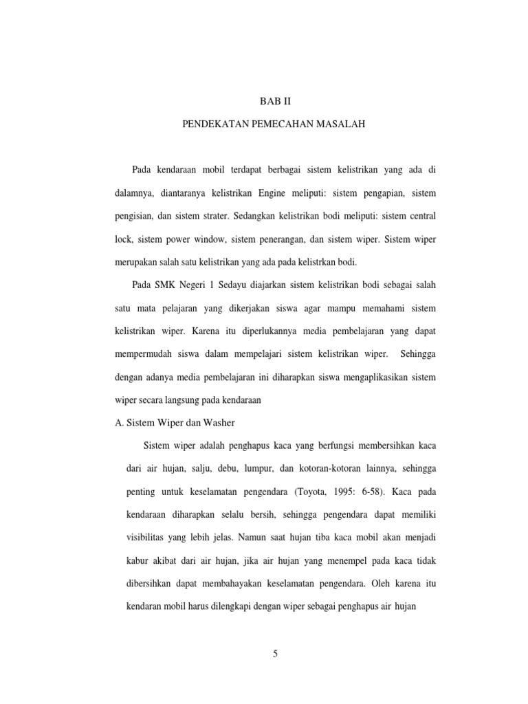 Modul Wiper Washer | PDF