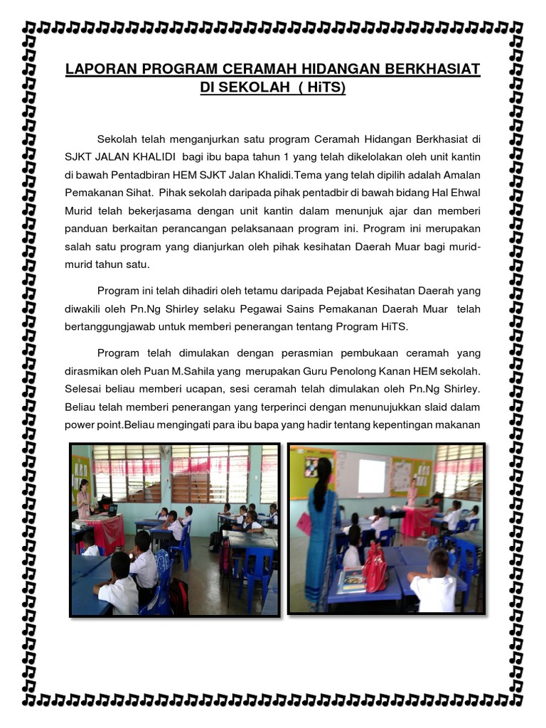 Laporan Program Kesihatan Sekolah | PDF