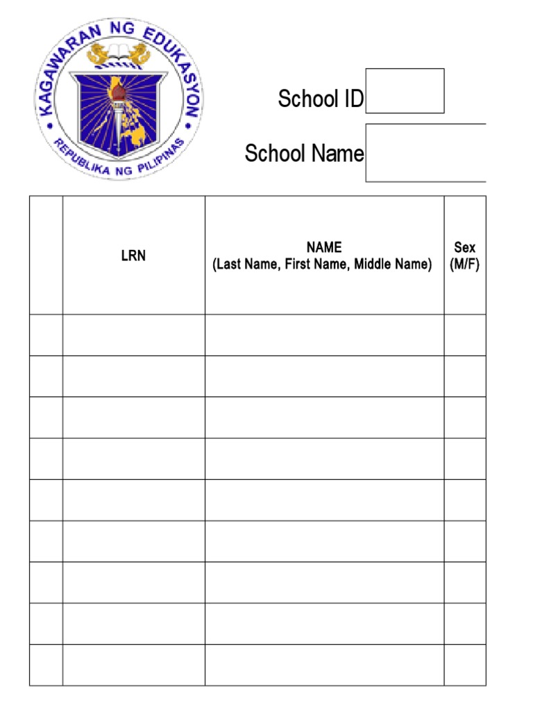 School Forms (SFS) Excel Files | PDF | Teachers | Curriculum