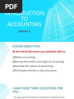 Lesson 3 - Users of Accounting Information | PDF | Accounting | Lesson Plan