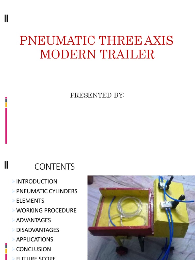 3 Axis Modern Trailer | PDF | Cylinder (Engine) | Valve