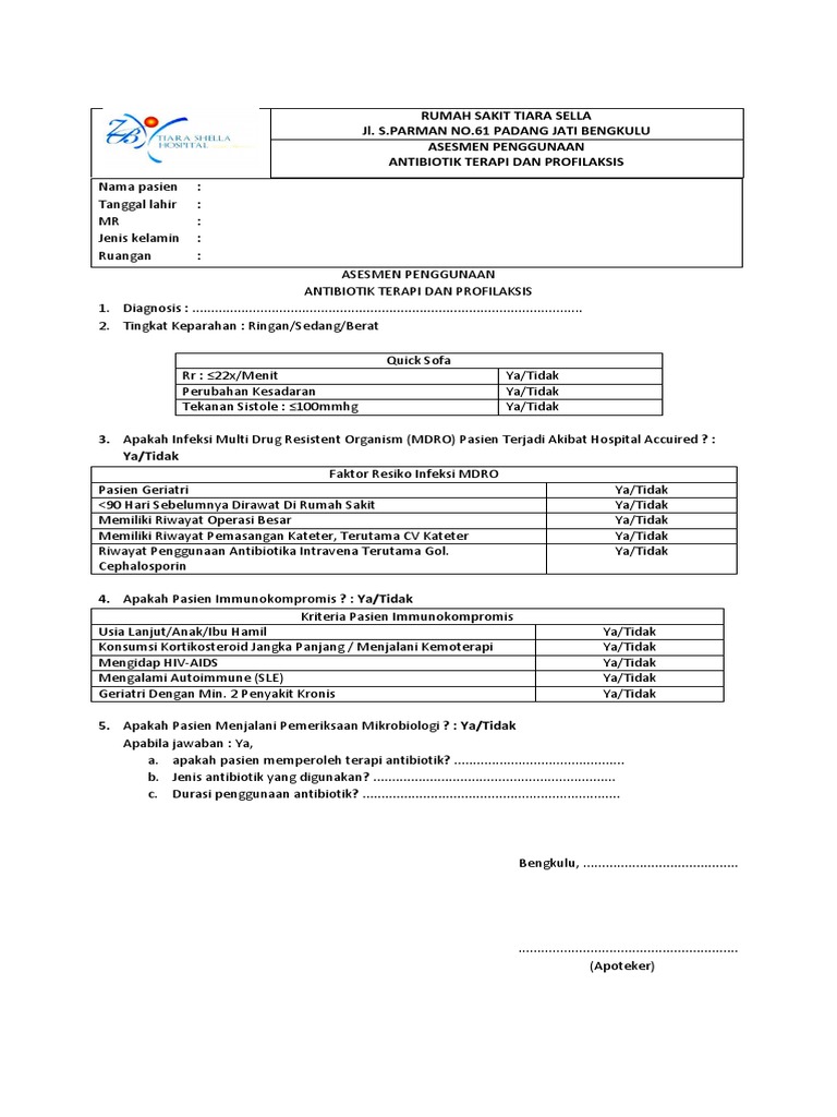 Form Assesmen PPRA | PDF