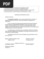 Acknowledgment Receipt Tagalog | PDF