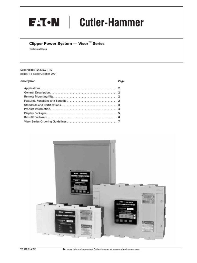 Power Systems Clipper | PDF | Fuse (Electrical) | Components