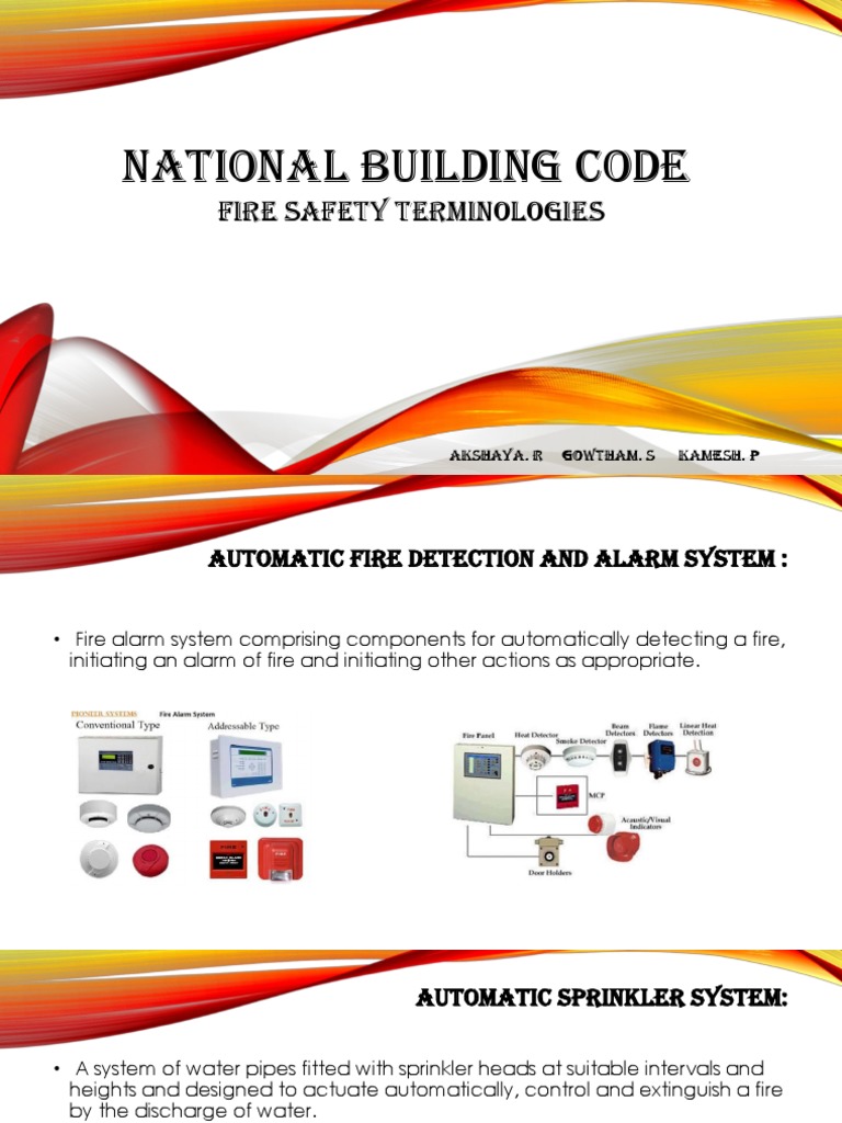 Fire Safety Terminologies Explained | PDF | Wall | Fires