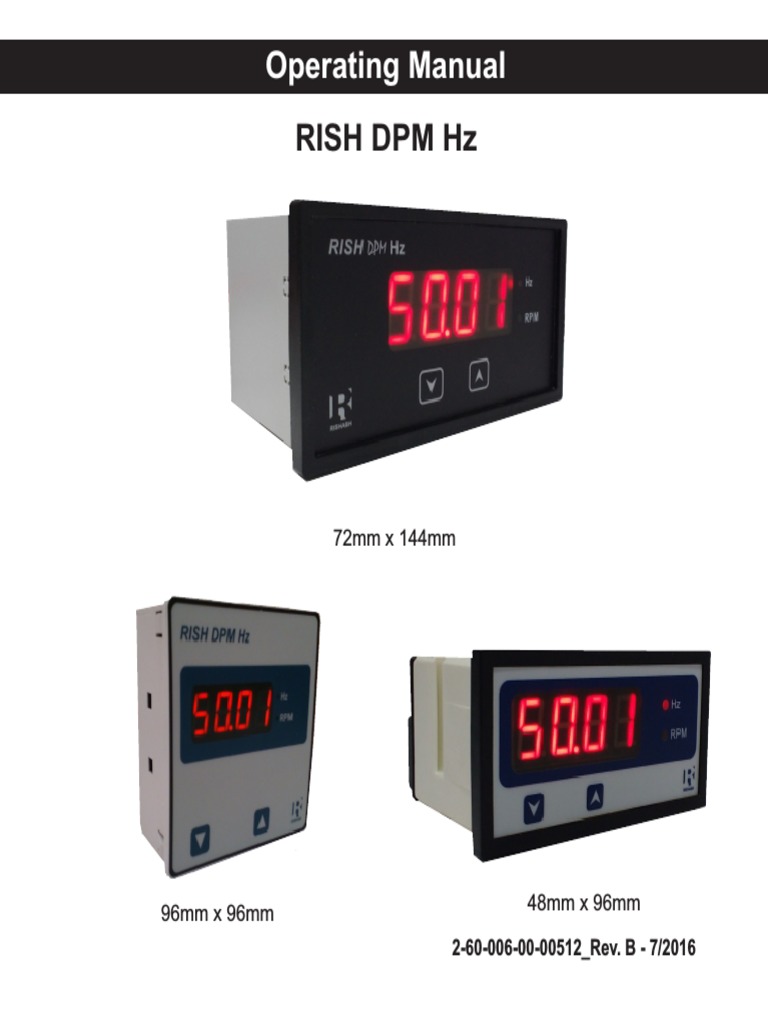 Rish DPM HZ: 72mm X 144mm | PDF | Electromagnetic Interference | Fuse ...