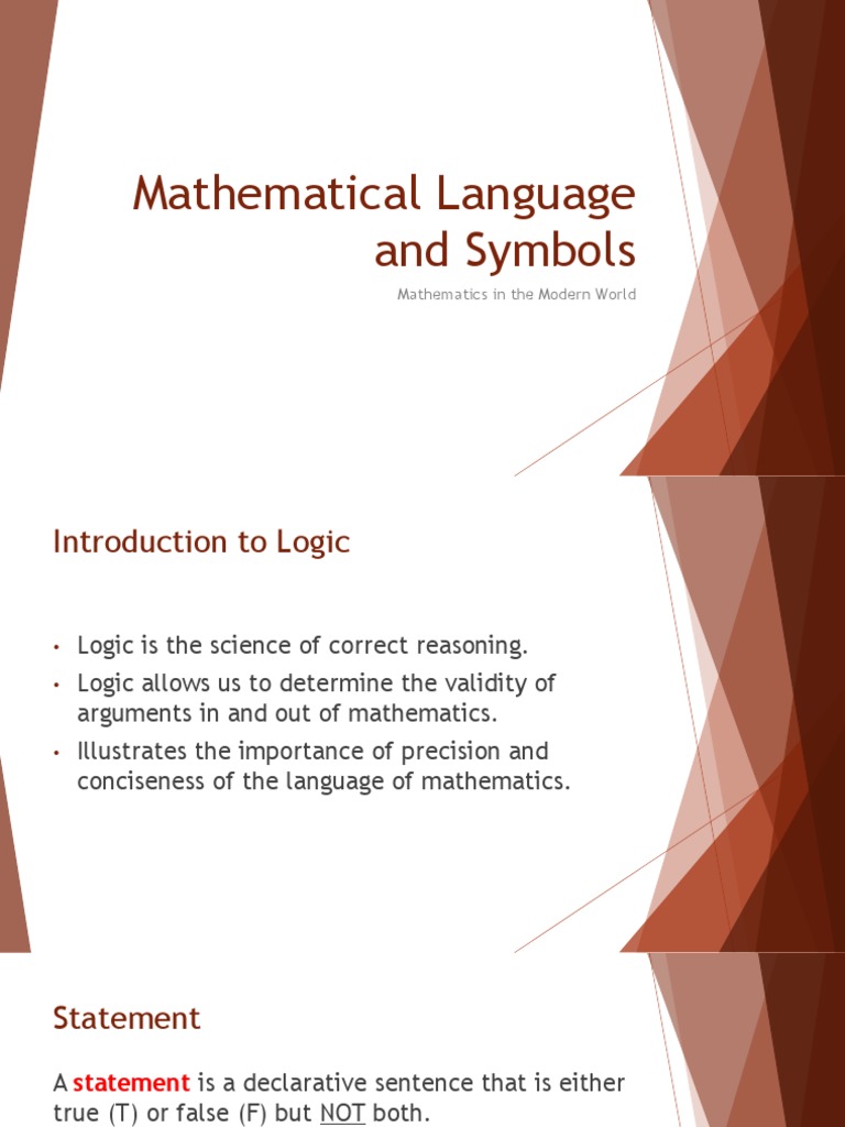 1-II Mathematical Languages and Symbols (2 of 2) | PDF | Metalogic | Formalism (Deductive)