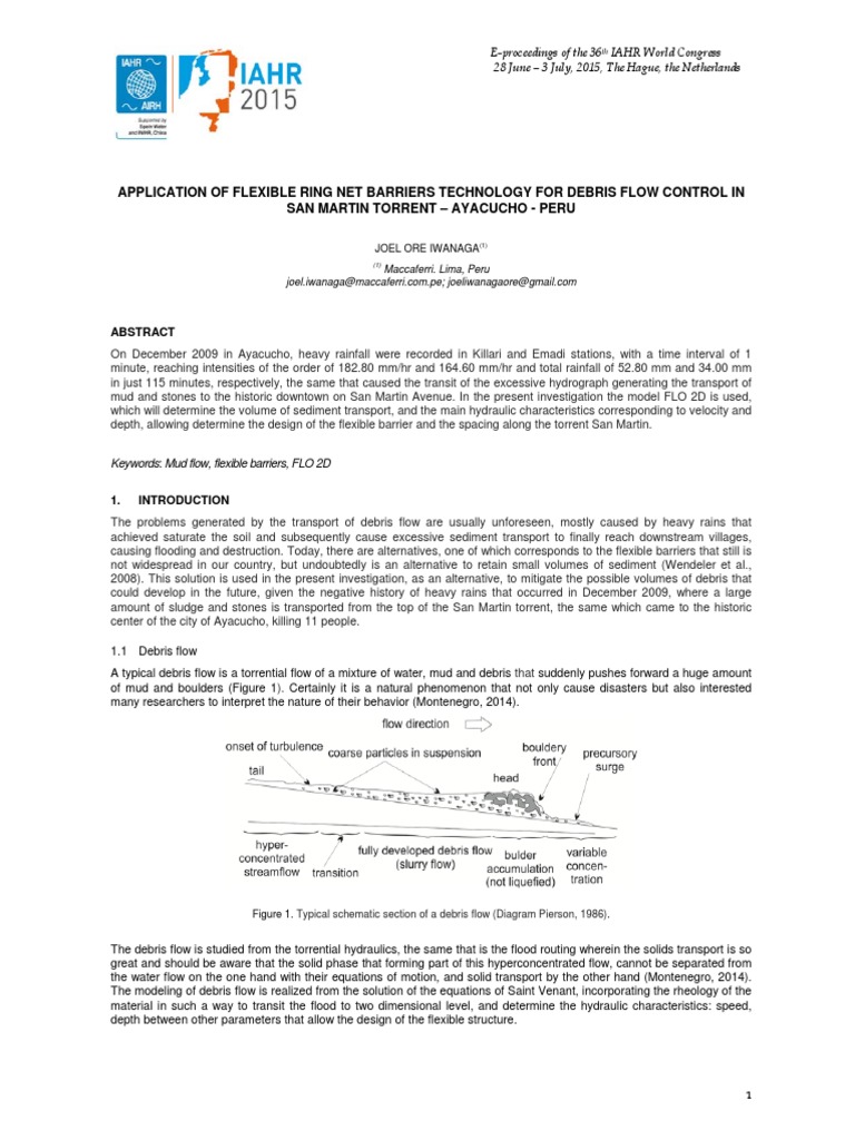 Application of Flexible Ring Net Barrier PDF | PDF | Stream | Drainage ...