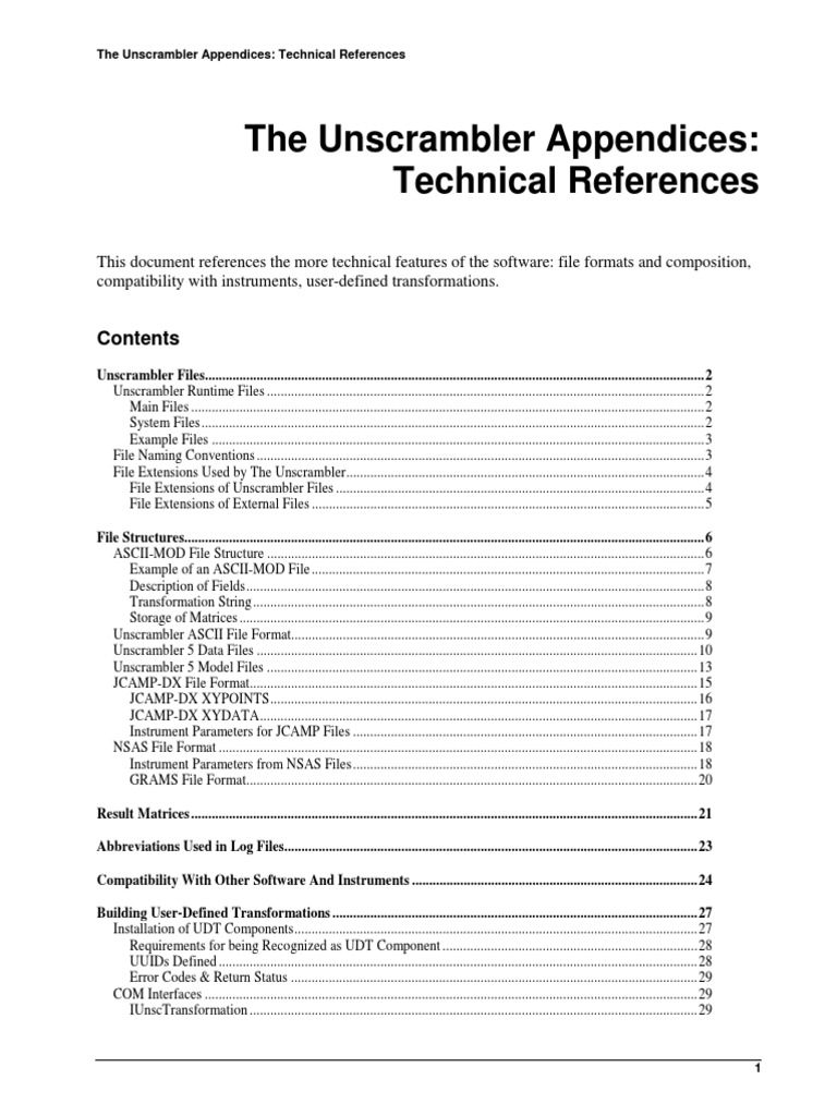The Unscrambler Technical References | PDF | Matrix (Mathematics ...