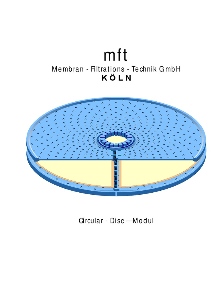 MFT Circular Disc Module Cd9 | PDF | Membrane | Fluid Dynamics
