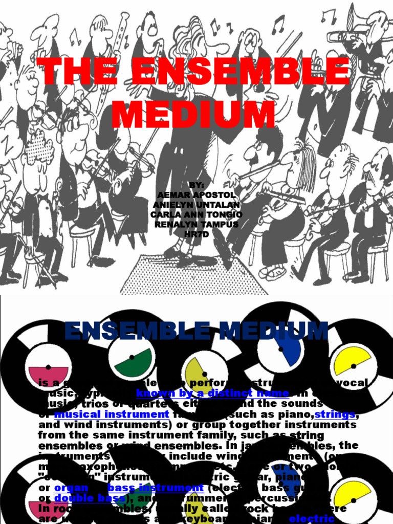 An Analysis of Different Types of Musical Ensembles and Their ...