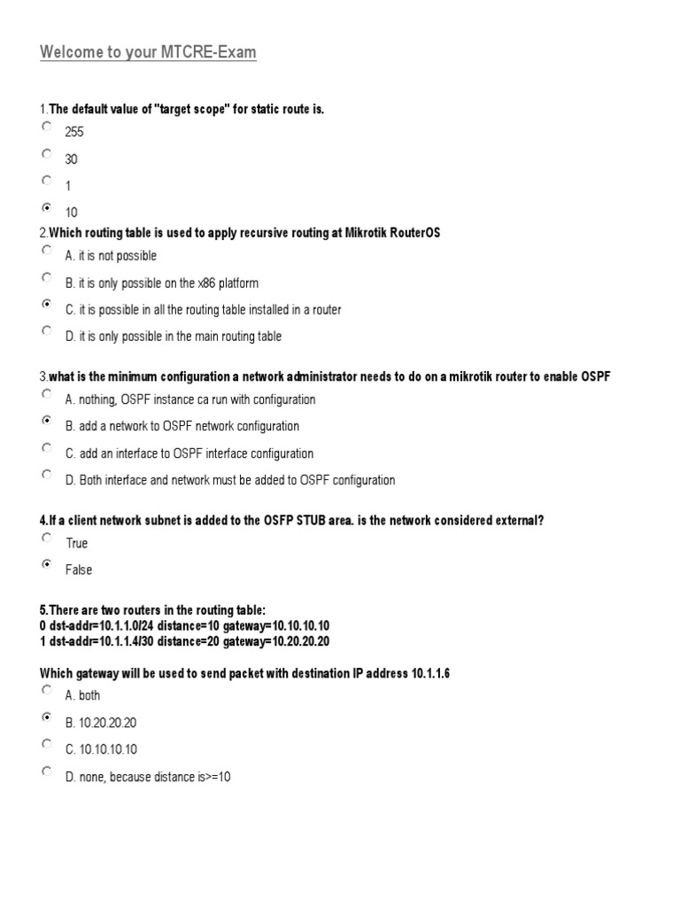 Mtcre - I PDF | PDF | Router (Computing) | Routing