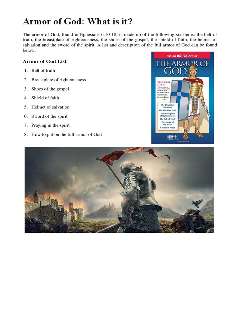 Armor of God | PDF | Armor Of God | Satan