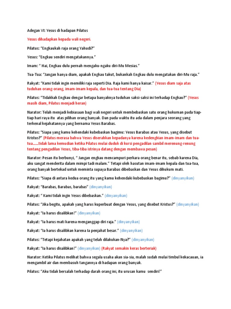 Adegan VI | PDF | Agama & Spiritualitas