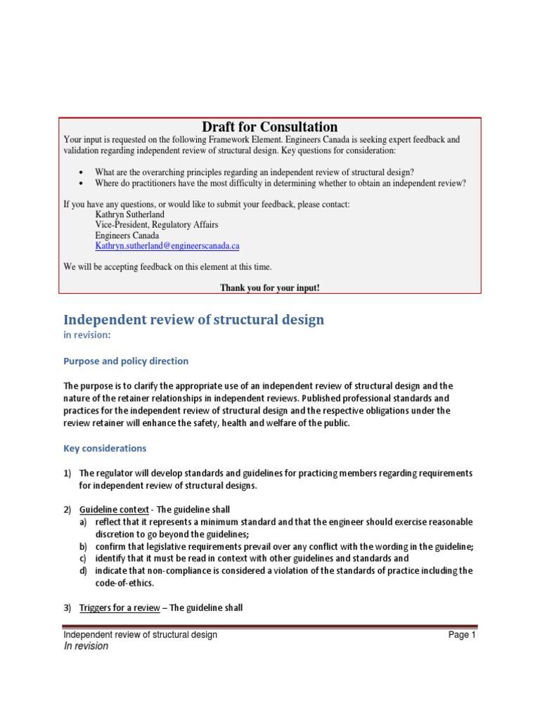 Independent Review of Structural Design Guidelines | PDF | Engineer ...