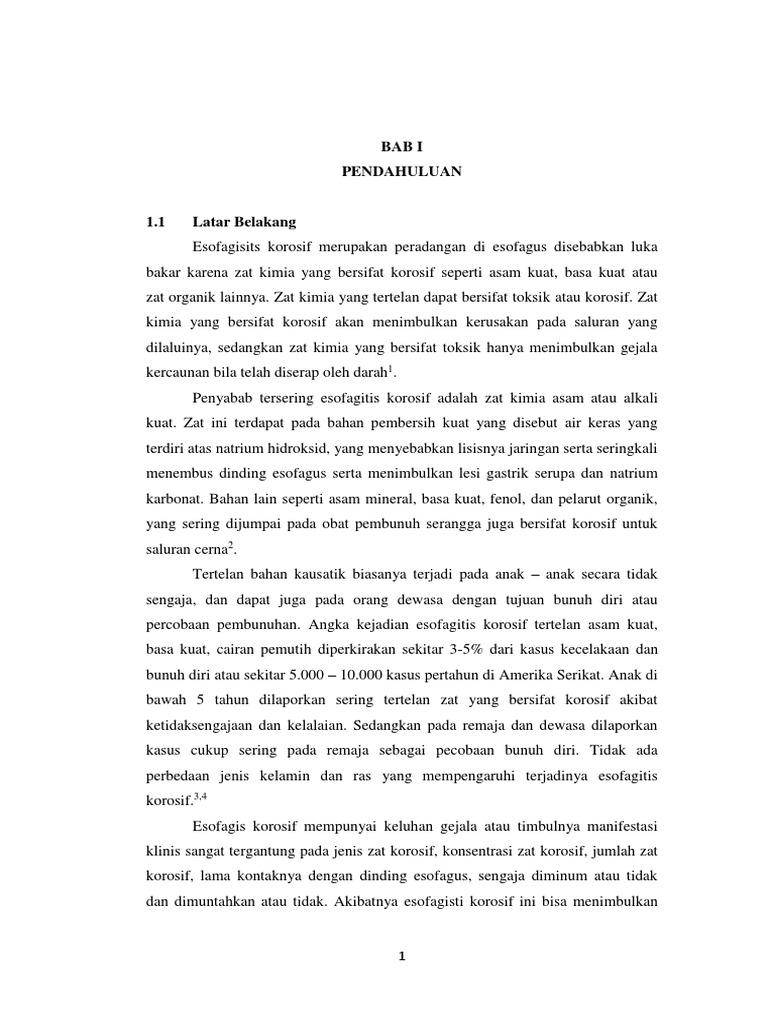 Esofagitis Korosif | PDF