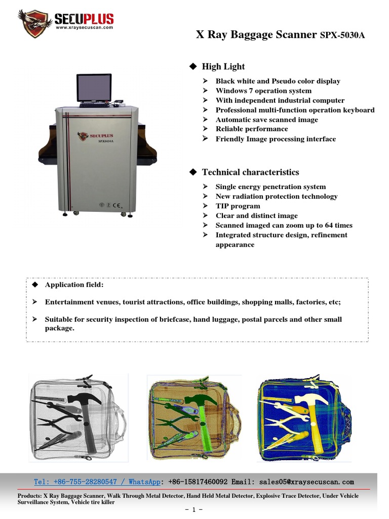 X Ray Secuplus SPX 5030a | PDF | X Ray | Image Scanner