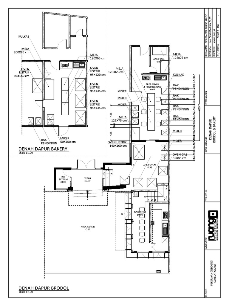 Denah Dapur Brodol & Bakery | PDF