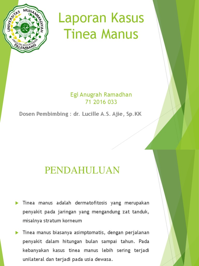 Tinea Manus: Diagnosis dan Tatalaksana | PDF