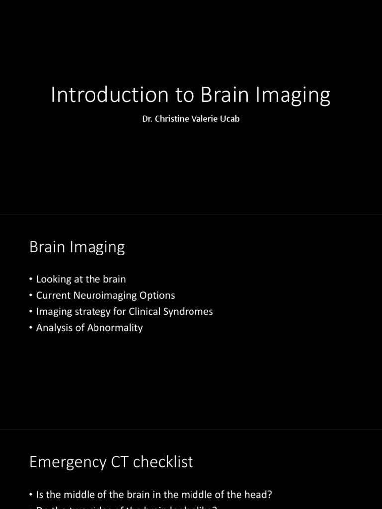 Comprehensive Guide to Brain Imaging | PDF | Neuroimaging | Medical Imaging