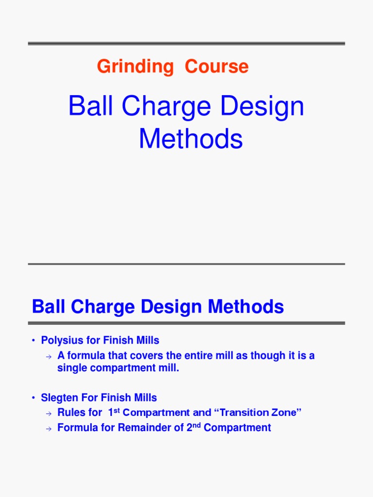 Ball Charge Calculation Methods | PDF | Nature