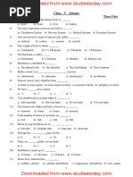 CBSE Class 5 Science Question Paper Set A PDF | PDF | Moon | Senses