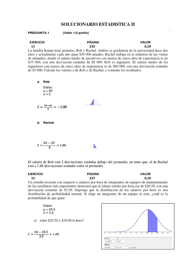 Solucionario II - Trabest II | PDF | Intervalo de confianza | Muestreo ...
