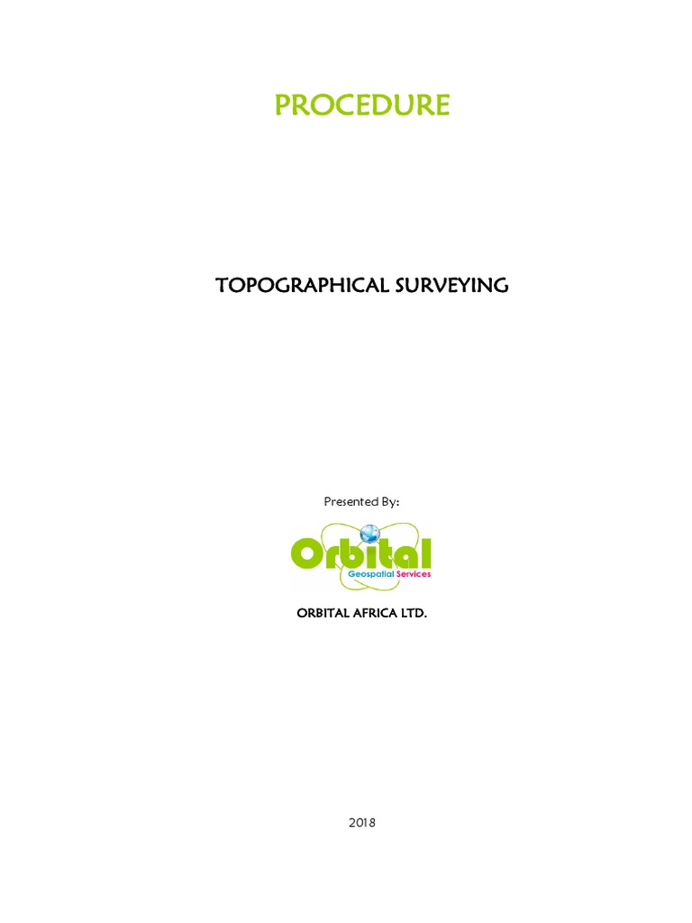 Topo Manual | PDF | Surveying | Topography