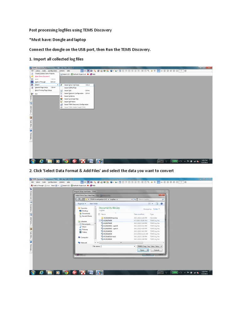 Post Processing Using TEMS Discovery | PDF