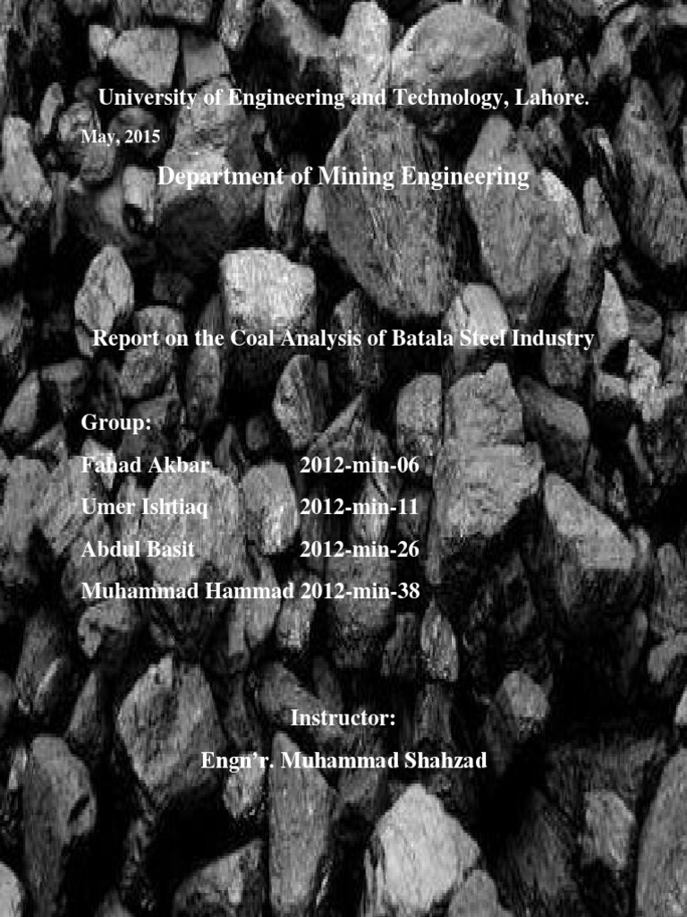 Report On The Coal Analysis | PDF | Bituminous Coal | Coal