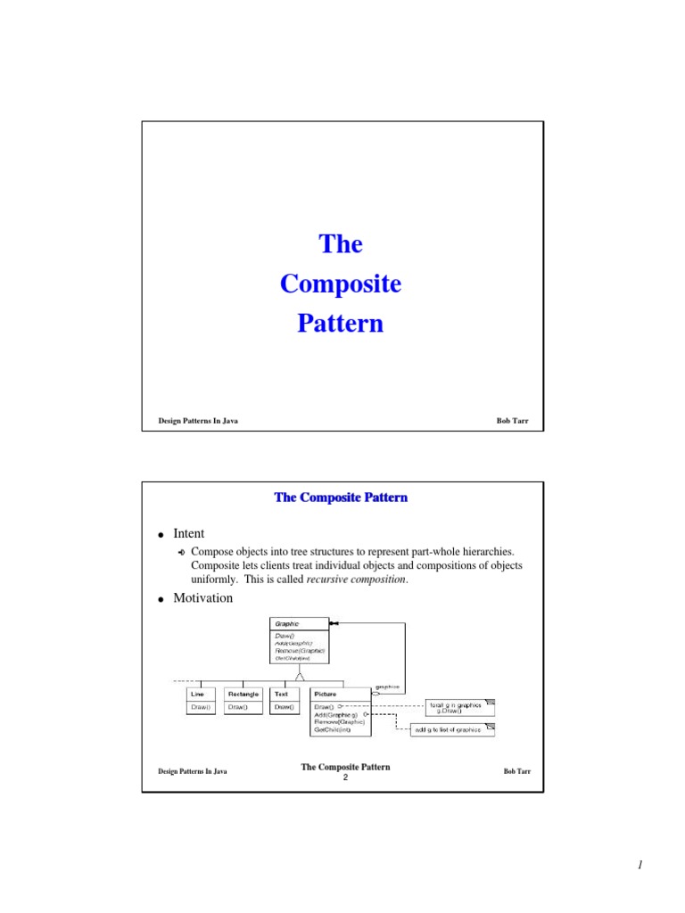 Composite Pattern | PDF | Widget (Gui) | Graphical User Interfaces