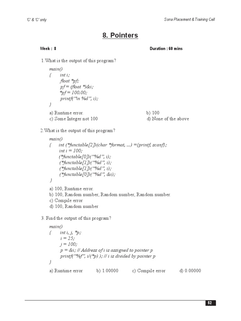 8.c Pointers | PDF | Computer Standards | Computer Architecture 8.c Pointers | PDF | Computer Standards | Computer Architecture
