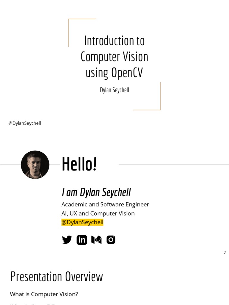 Introduction To Computer Vision by Dylan Seychell | PDF | Python ...