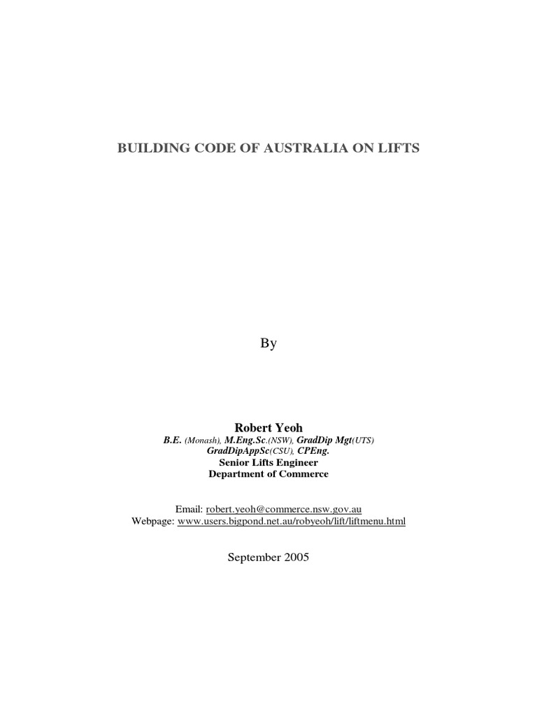Ensuring Safety in Lift Installations: An Overview of the Building Code of Australia's ...