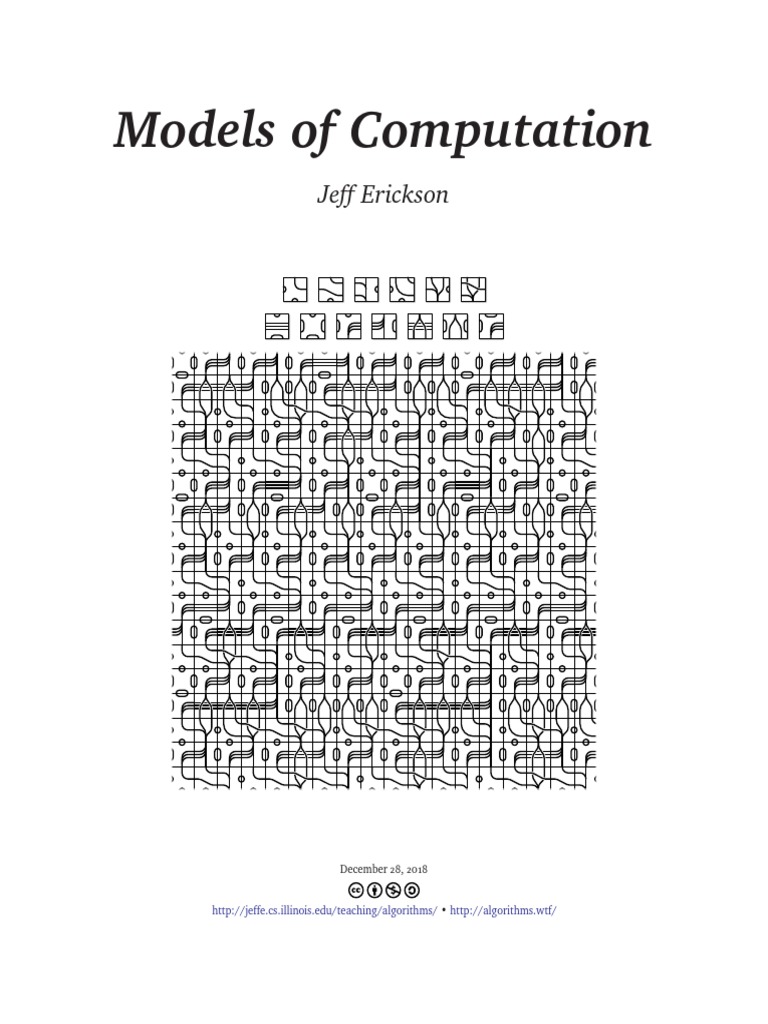 Jeff Erikson - Models of Computation | PDF | Mathematical Proof | Typewriter