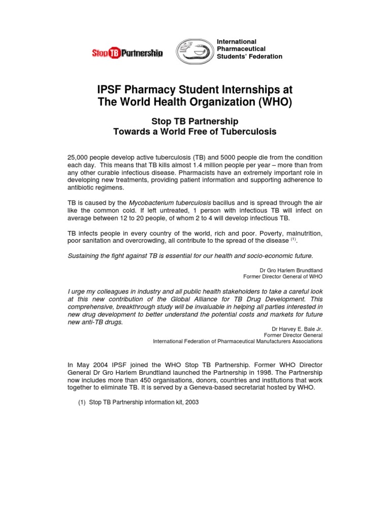 My Ipsf Motivation Letter | Download Free PDF | Tuberculosis | Health Care