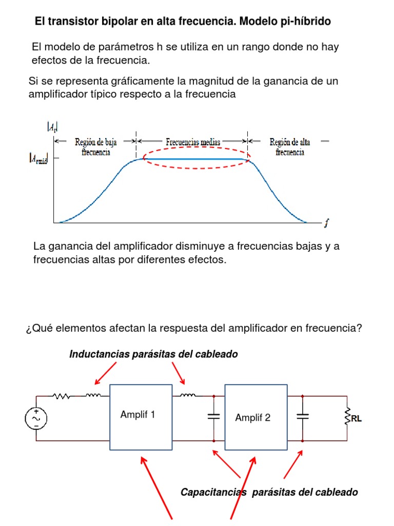 Bipolar Modelo Pi | PDF | Transistor | Electricidad