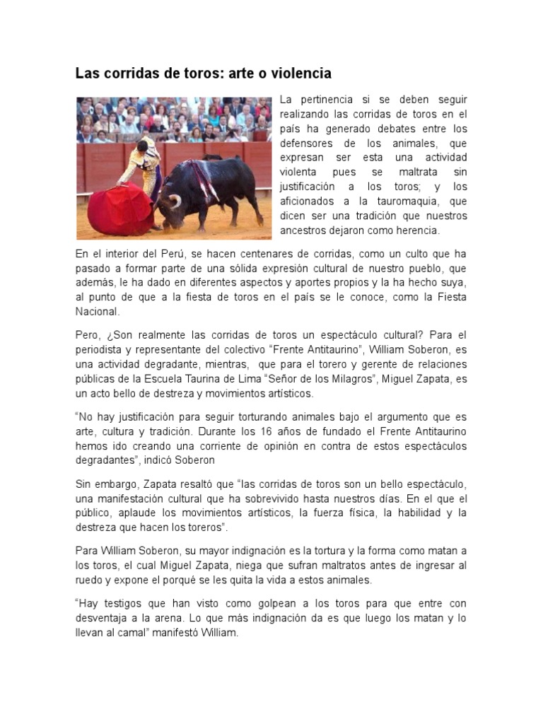 La controversia continúa: ¿Arte o violencia? El debate sobre la ...