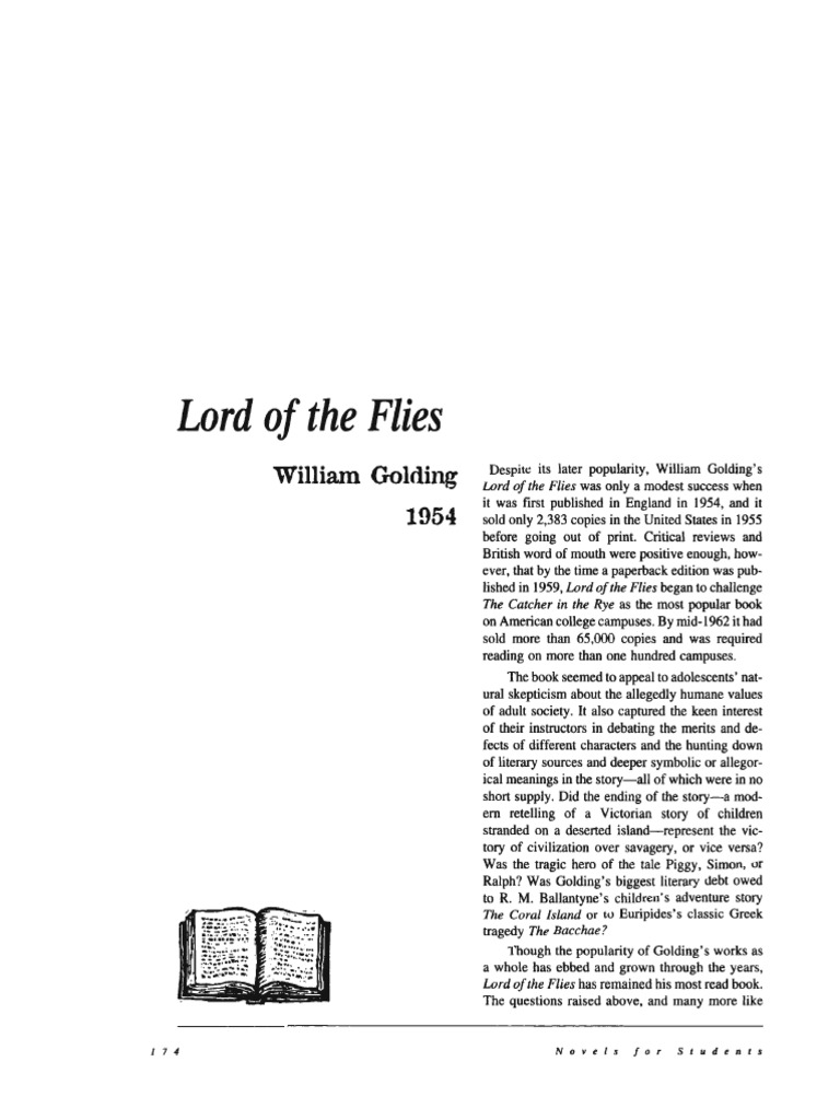Analysis William Golding Lord of The Flies PDF | PDF