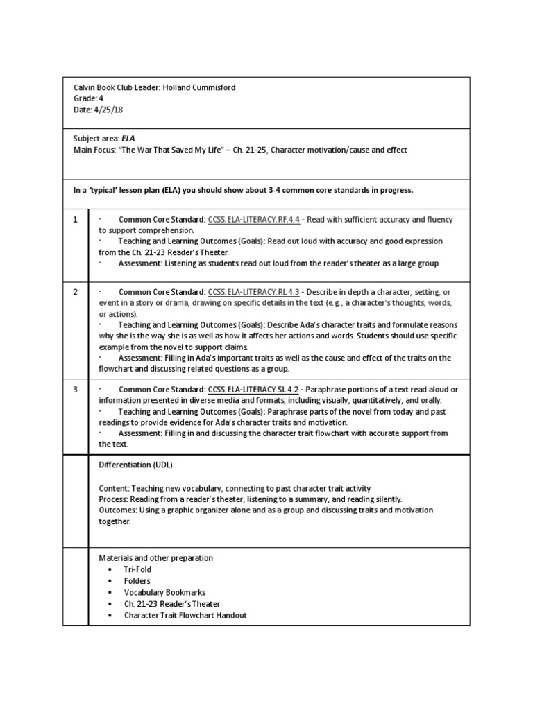 Lesson 5 - Character Motivation | PDF | Reading Comprehension ...