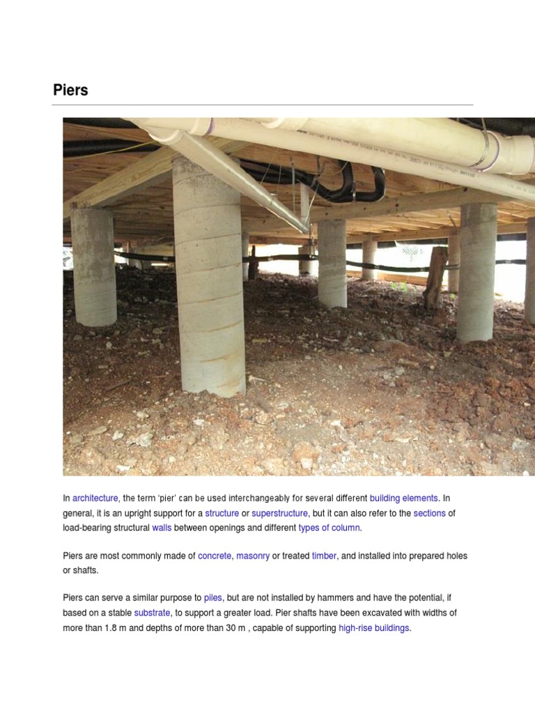 Architecture Piers Vs Columns